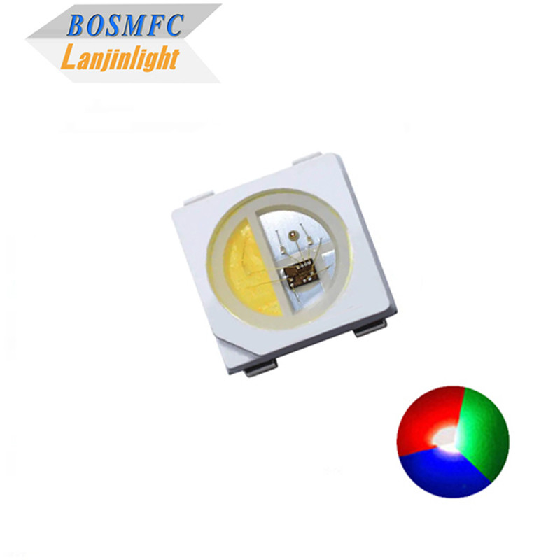 Programmable 5V IC driving SMD 5050 RGBW LED Chip 4 In 1 Practical For ...