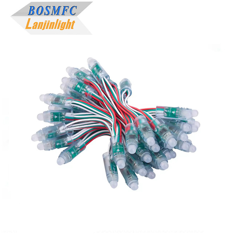 WS2811 Diffused Digital RGB LED String Lights Pixel Light 12mm Round ...